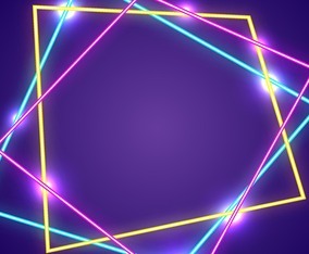 Glow Neon Background Template