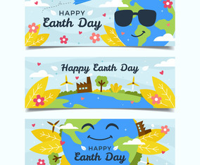 Happy Mother Earth Day Banner