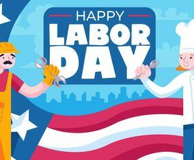 Labor Day with Five Different Jobs Background | FreeVectors