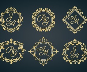 Free wedding monogram - Vector Art