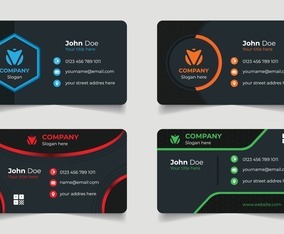 Business Name Card Templates | FreeVectors