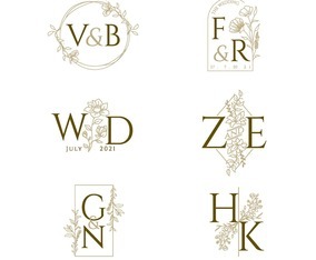 Free wedding monogram - Vector Art