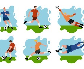 Collection of Soccer Player Characters