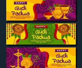 Gudi Padwa Doodle Sticker Collection | FreeVectors