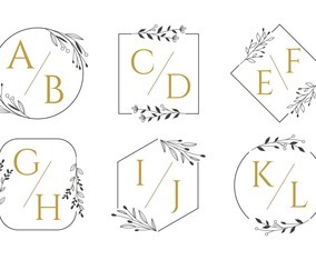 Wedding Monogram Set Collection