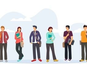 University Student Character Concept Collection