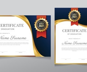 Elegant Graduation Certificate Template | FreeVectors