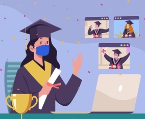 Free commencement - Vector Art