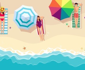 Free beach - Vector Art
