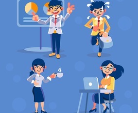 Free office people - Vector Art
