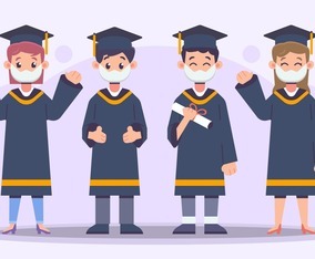 University Student Character Concept Collection