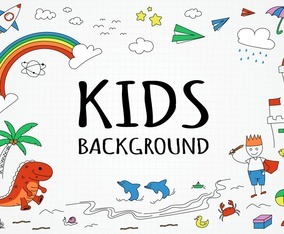 Free kids logo - Vector Art