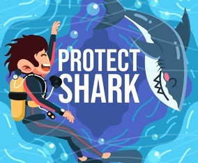 Free shark protection - Vector Art