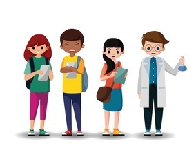 Free college student - Vector Art