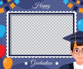 Graduation Photo Frame Template | FreeVectors
