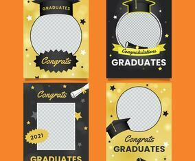 Graduation Photo Frame Template | FreeVectors