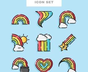 Free rainbow icon - Vector Art