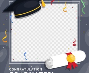 Graduation Photo Frame Template | FreeVectors