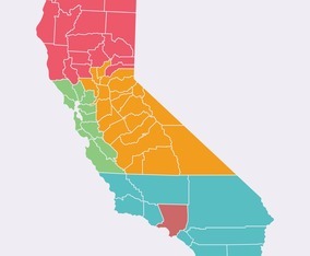 Free california map - Vector Art