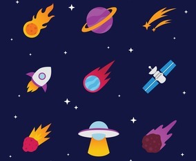 Meteor Variation Icon Set