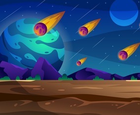 Meteor Variation Icon Set