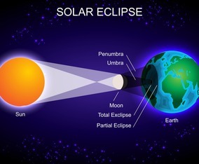 Solar Eclipse Cute Infographic | FreeVectors