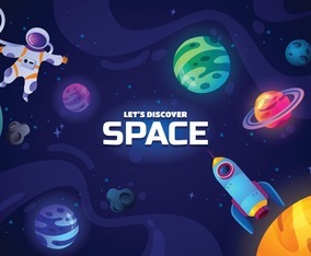 Free space background - Vector Art