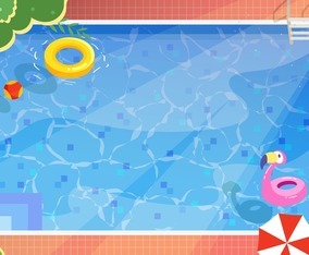 Pool Party Border Background | FreeVectors