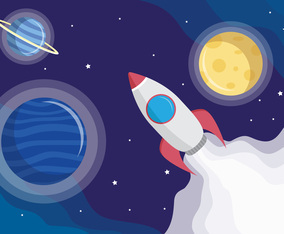 Free space background - Vector Art