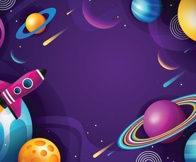 Free space background - Vector Art