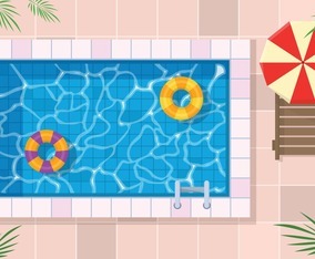 Free swimming - Vector Art