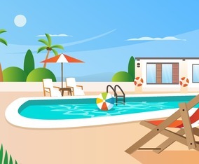 Swimming Pool Background | FreeVectors