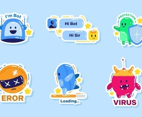 Chat Bot Sticker