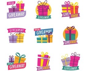 Giveaway Gift Sticker Template