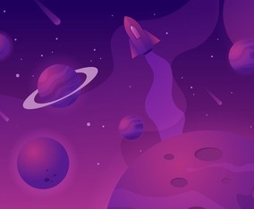 Free space background - Vector Art