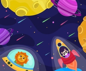 Colorful Space Background | FreeVectors