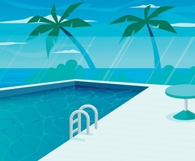 Swimming Pool Background | FreeVectors