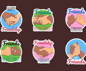 Free friendship - Vector Art