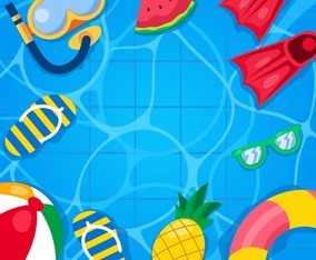 Free swimming - Vector Art