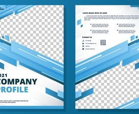 Technology Company Profile Template | FreeVectors
