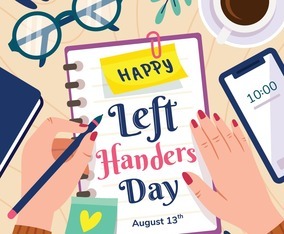 Free left handers day - Vector Art