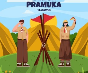 Sticker Pack Pramuka Day | FreeVectors