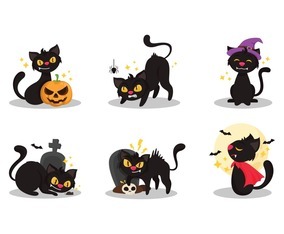Free halloween cat - Vector Art