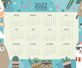 Free cute calendar - Vector Art