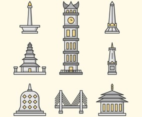indonesia landmark - 949 Free Vectors to Download | FreeVectors