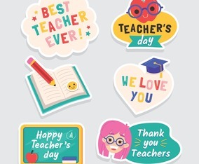 Happy Teachers Day Sticker