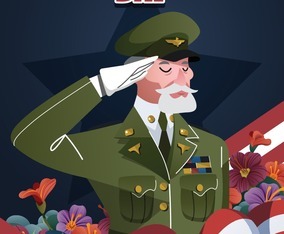 Free salute - Vector Art