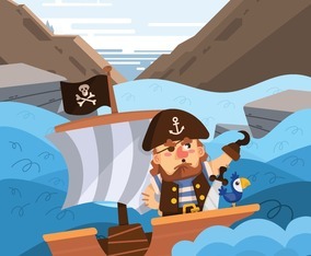 One-eyed Pirate Vector | FreeVectors