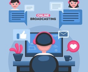 Free broadcasting - Vector Art