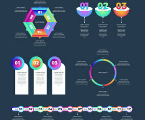 Infographic Showing Progress Template | FreeVectors